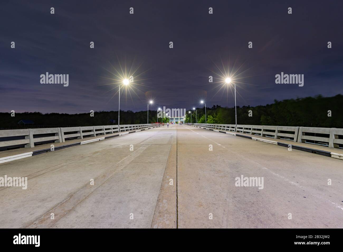 Empty freeway at bangpoo, Thailand without people in night Stock Photo ...