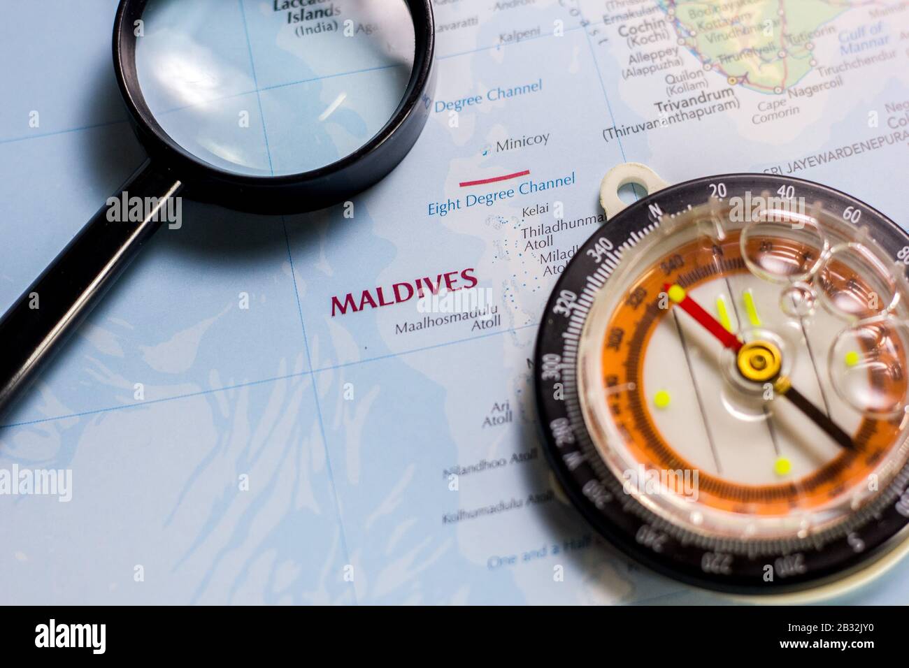 Maps of the maldives hi-res stock photography and images - Alamy