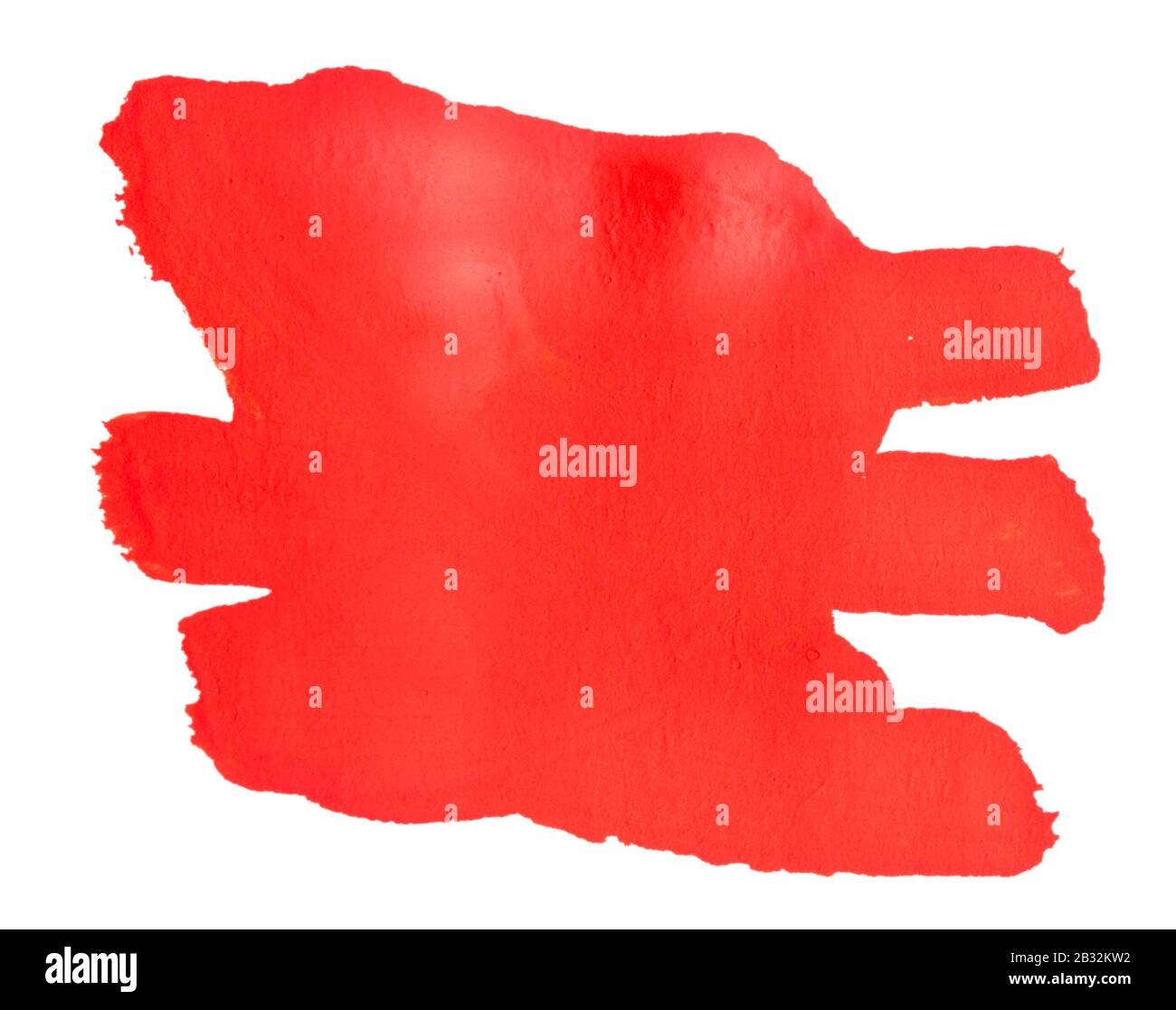 Red brush strokes isolated on white background Stock Photo - Alamy