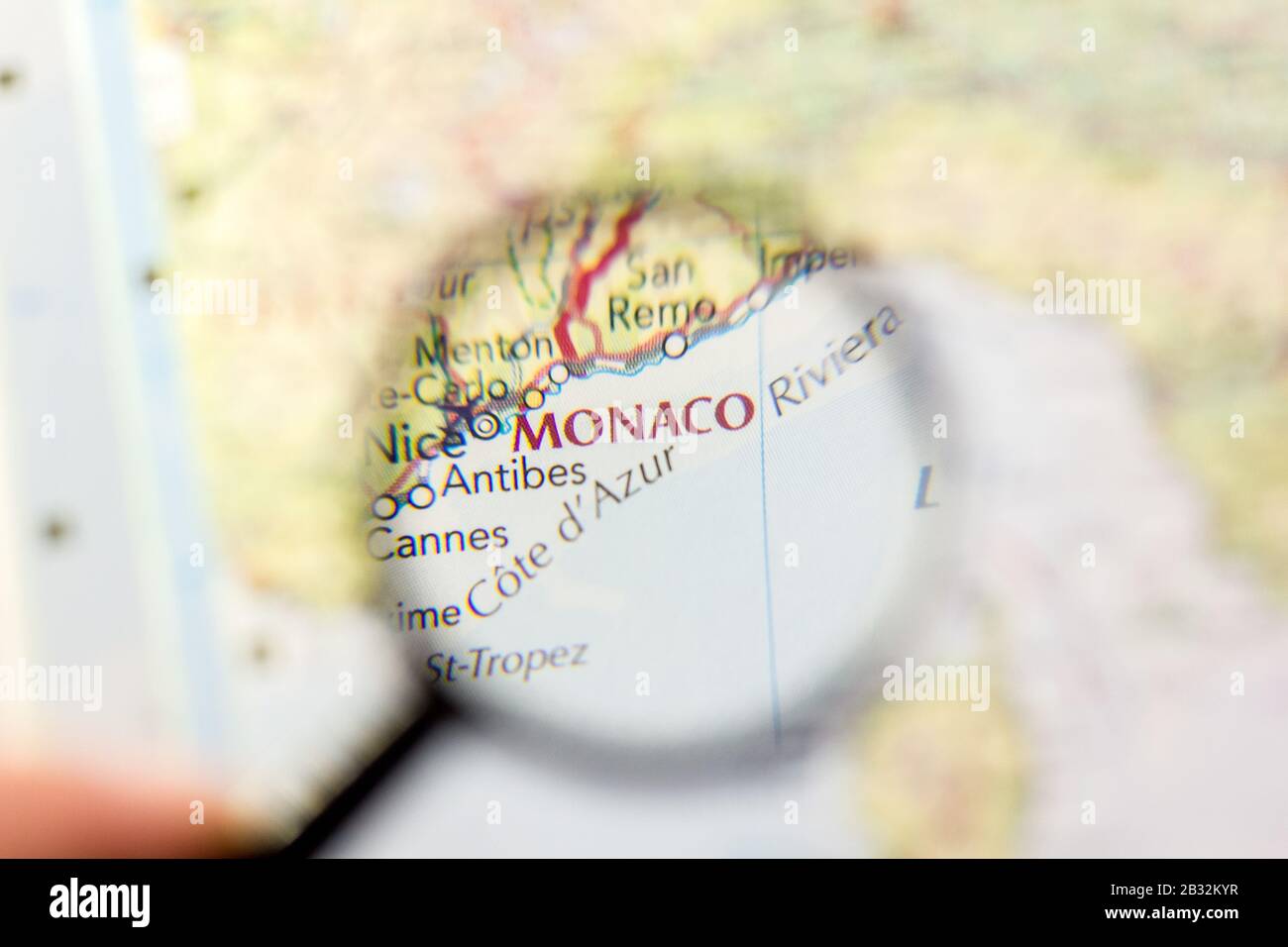 Maps of monaco hi-res stock photography and images - Alamy