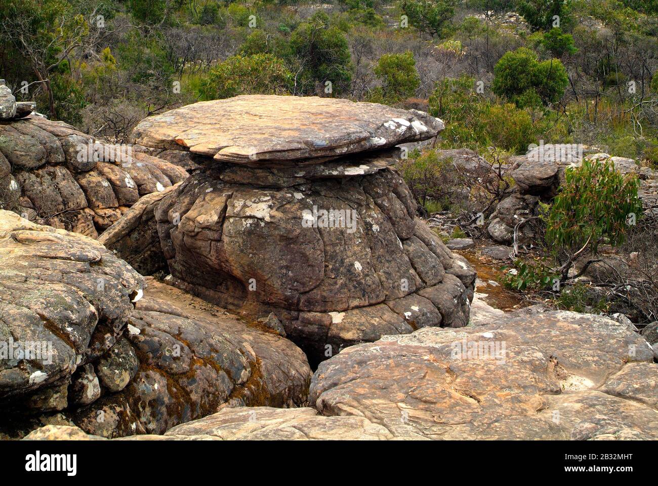 Australia, bizarre rock formation in Grampians nationa lpark in ...