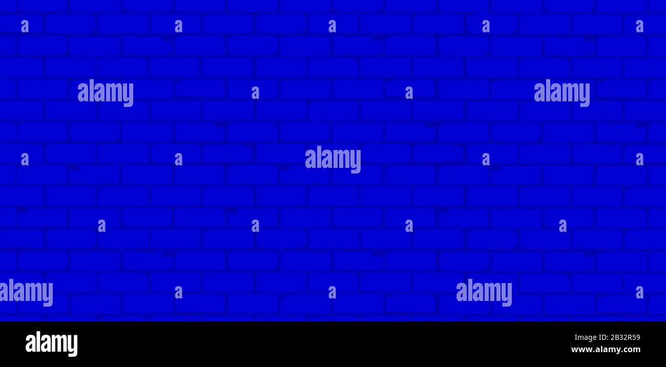 A classic blue engineering brick wall as a background Stock Vector ...