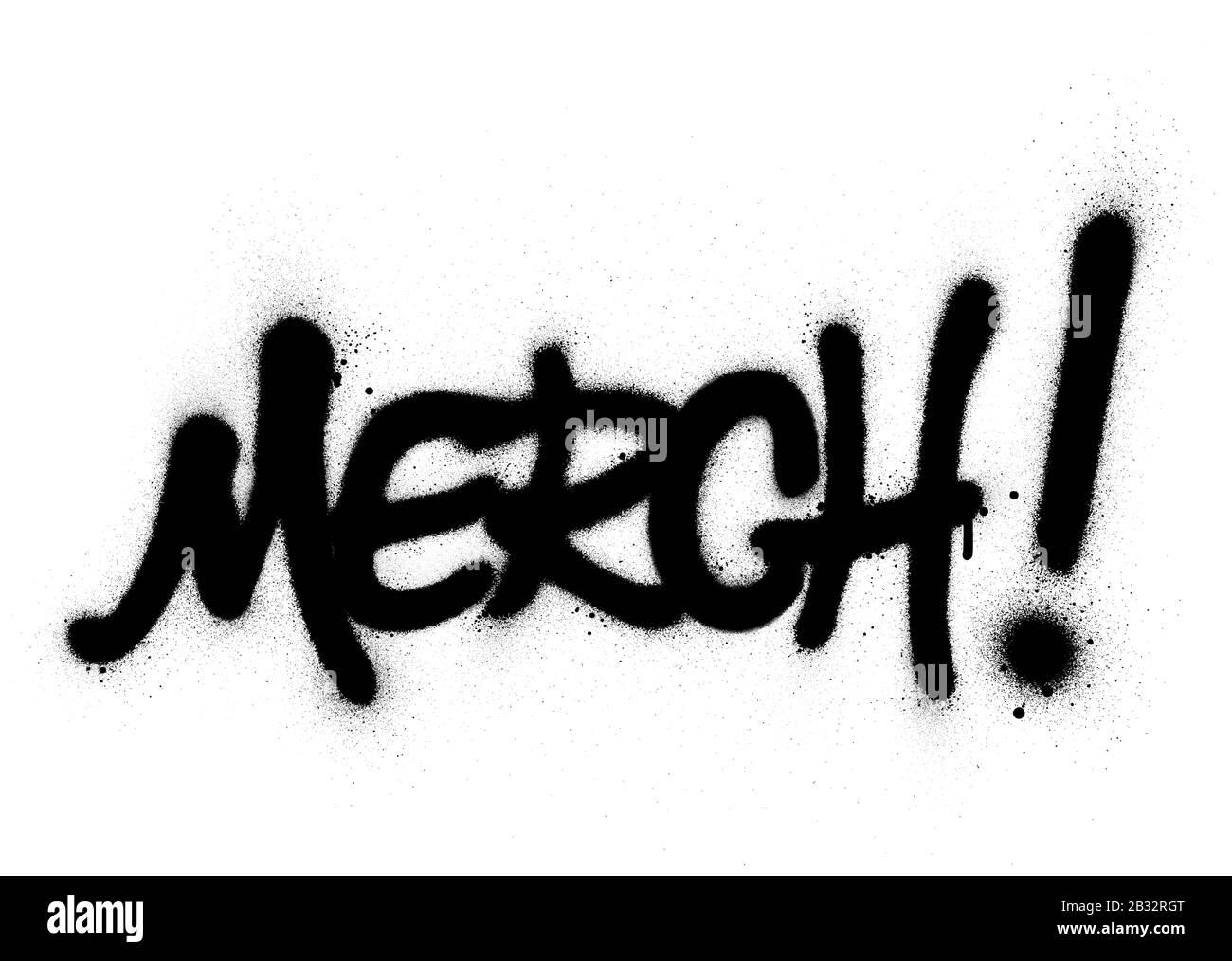 graffiti merch word sprayed in black over white Stock Vector Image ...