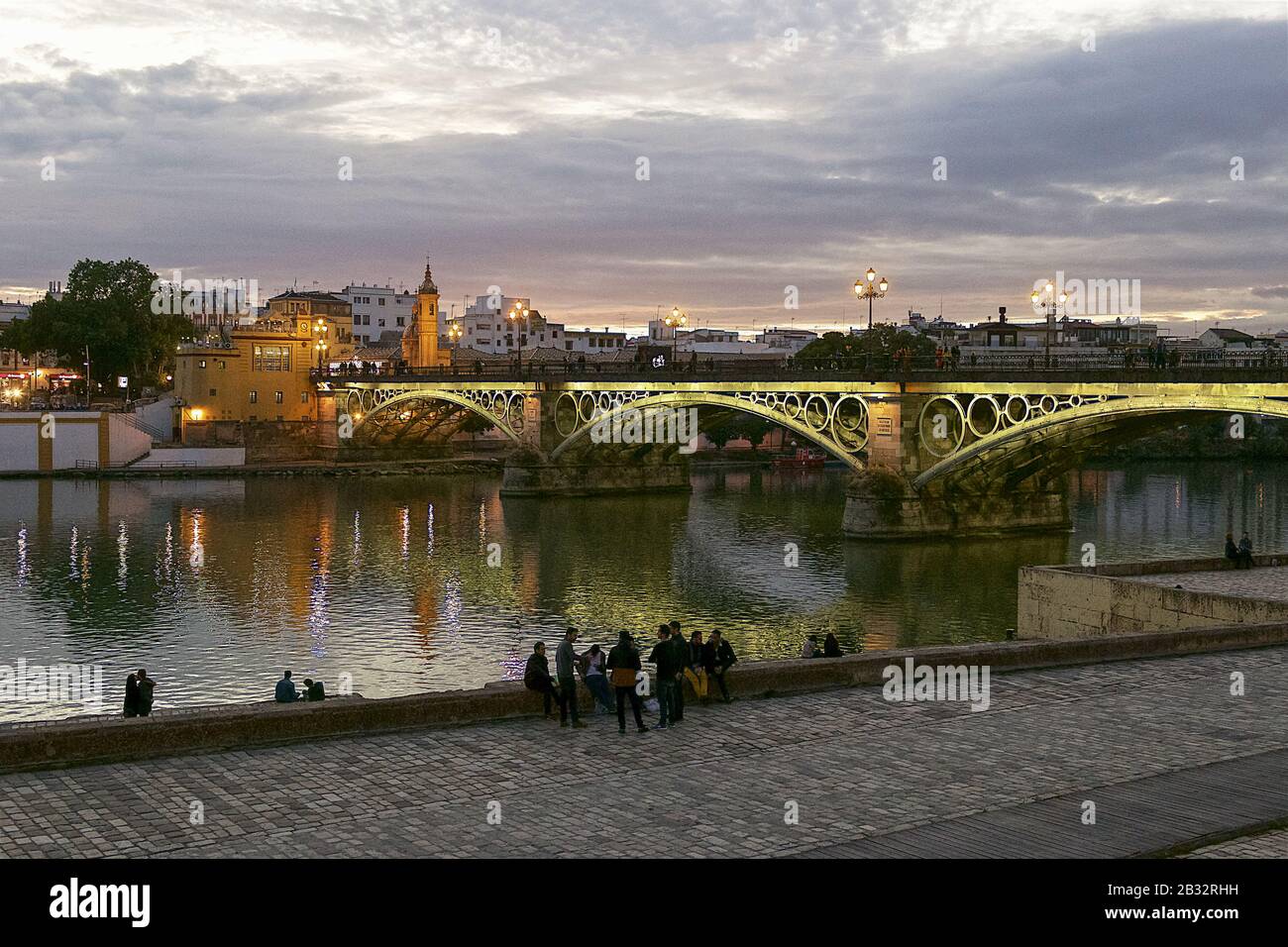 Isabel II Bridge Stock Photo - Alamy