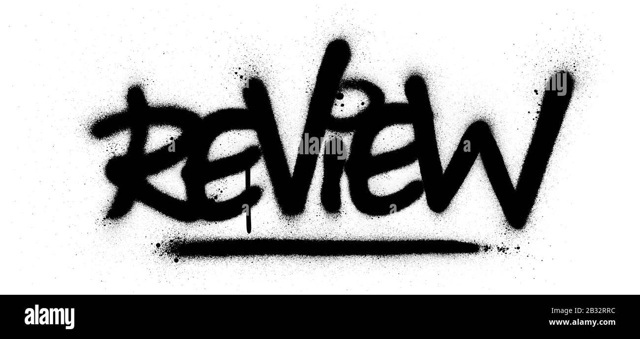 Review word isolated text in Stock Vector Images - Alamy