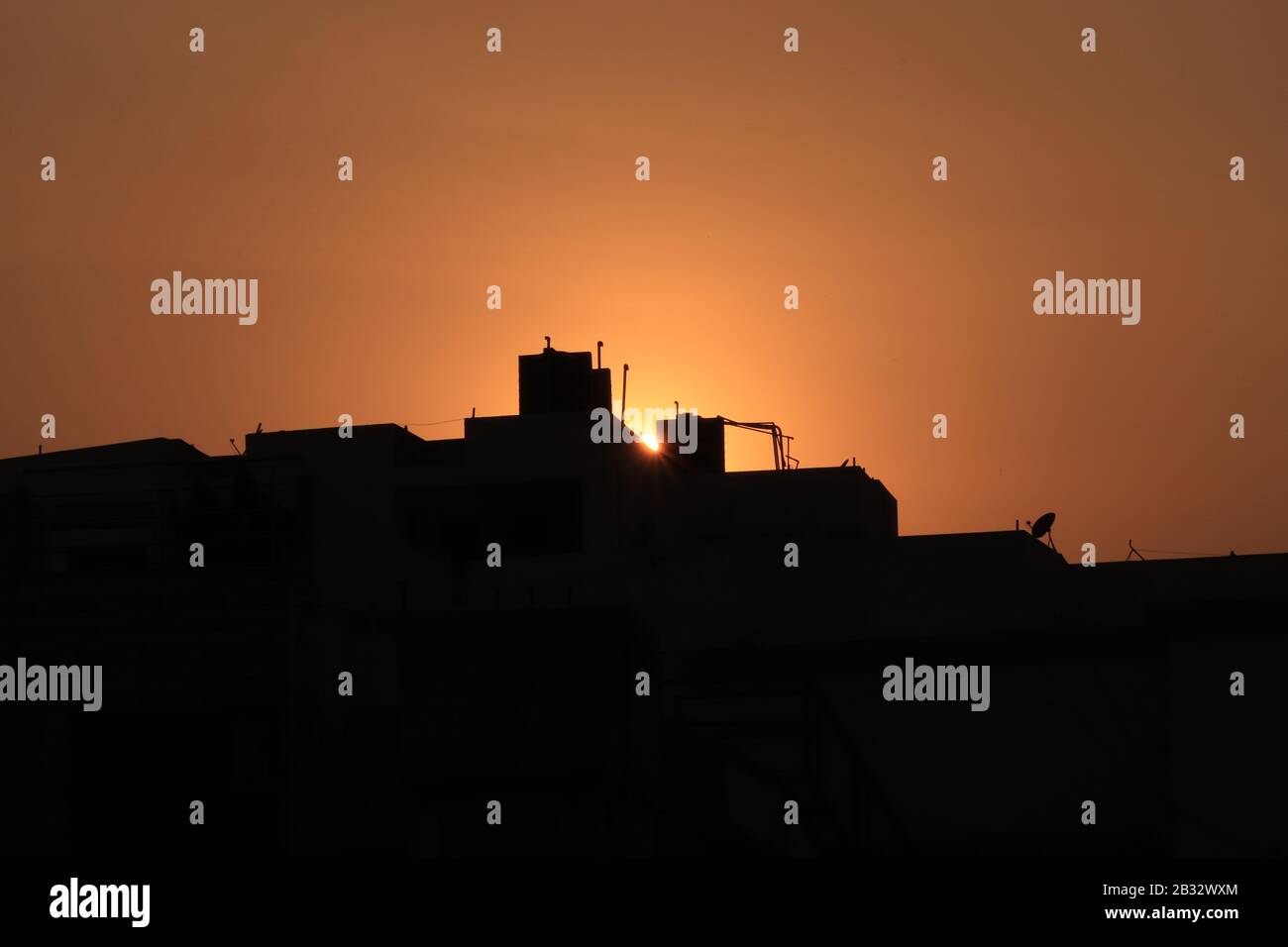 Open terrace view and evening sky hi-res stock photography and images ...