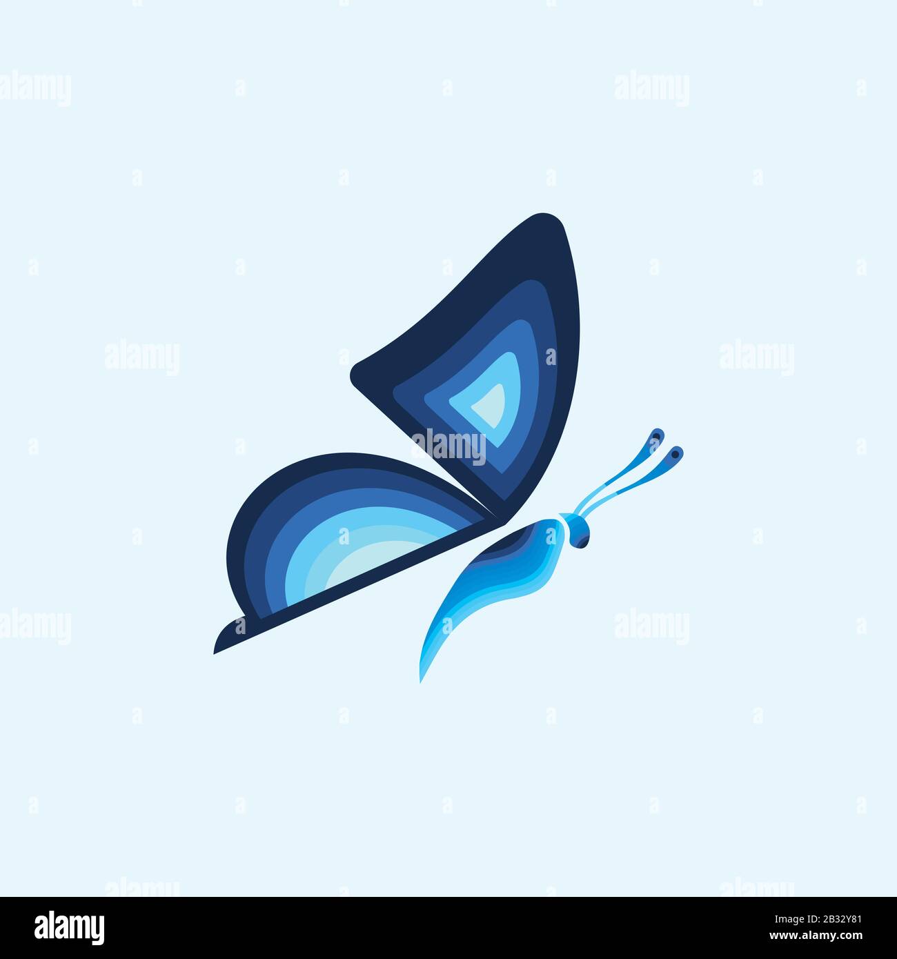Butterfly Logo Design Template Stock Vector Image & Art - Alamy