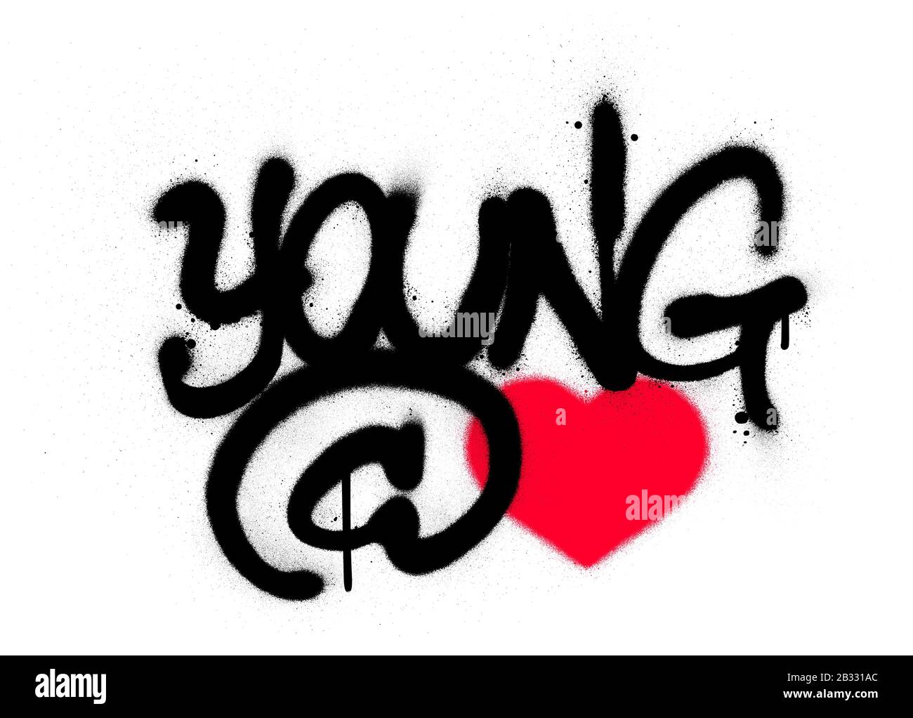 Sprayed text hi-res stock photography and images - Alamy