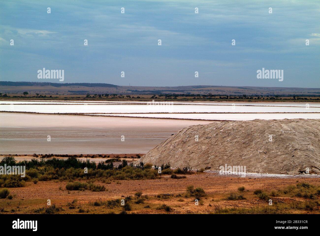 Australia, lake for salt production Stock Photo - Alamy