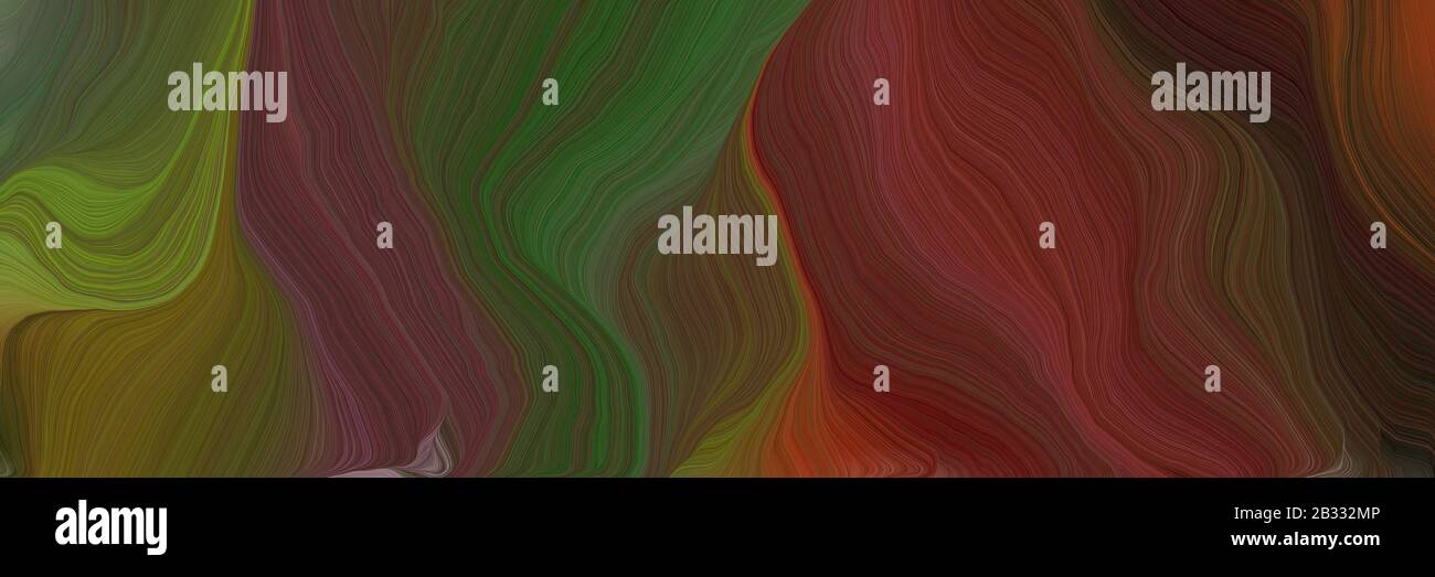 landscape orientation graphic with waves. modern soft swirl waves ...