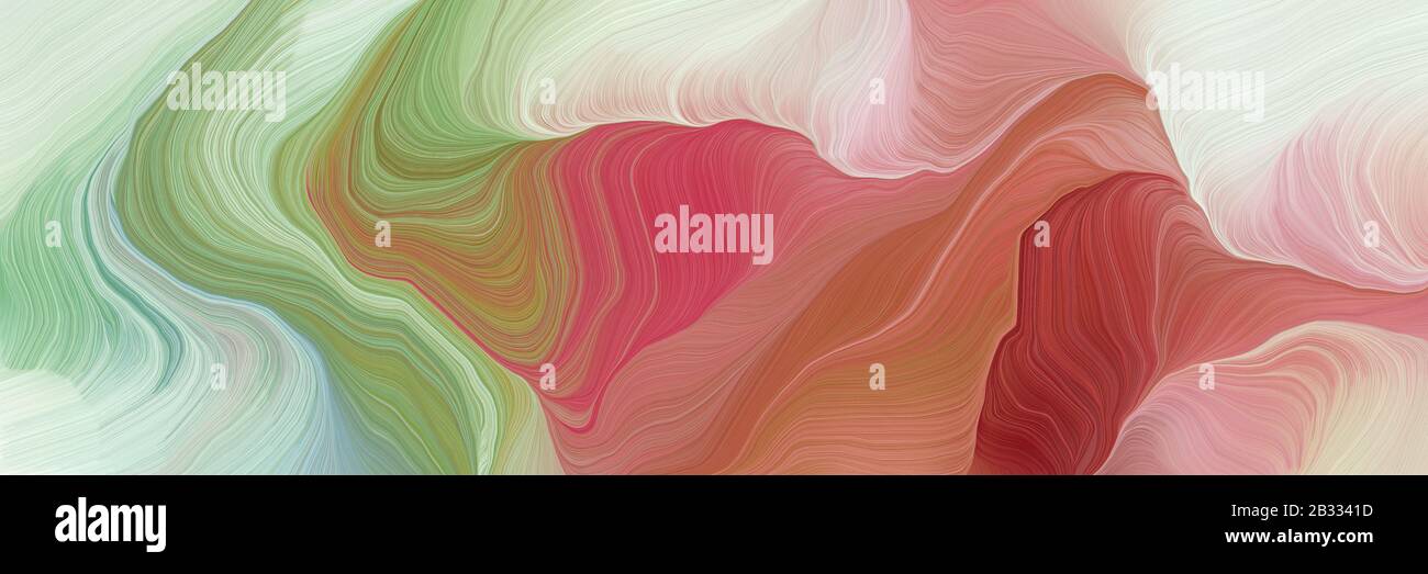 landscape orientation graphic with waves. elegant curvy swirl waves ...