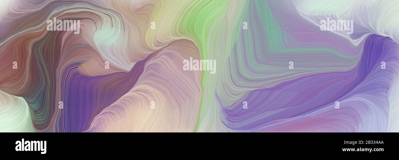landscape orientation graphic with waves. modern curvy waves background ...
