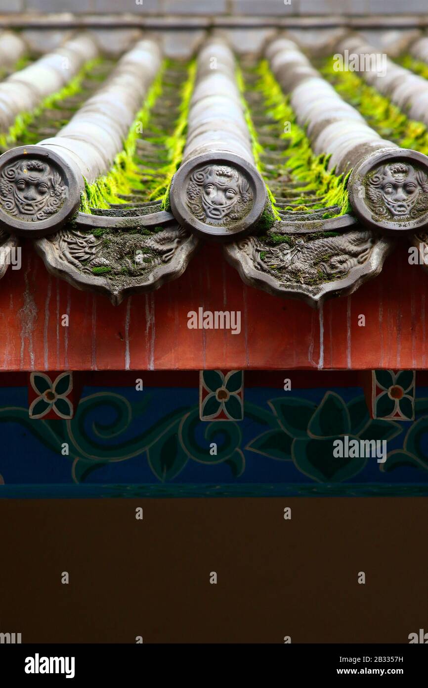 traditional tile roof ,of chinese roof temple Stock Photo - Alamy