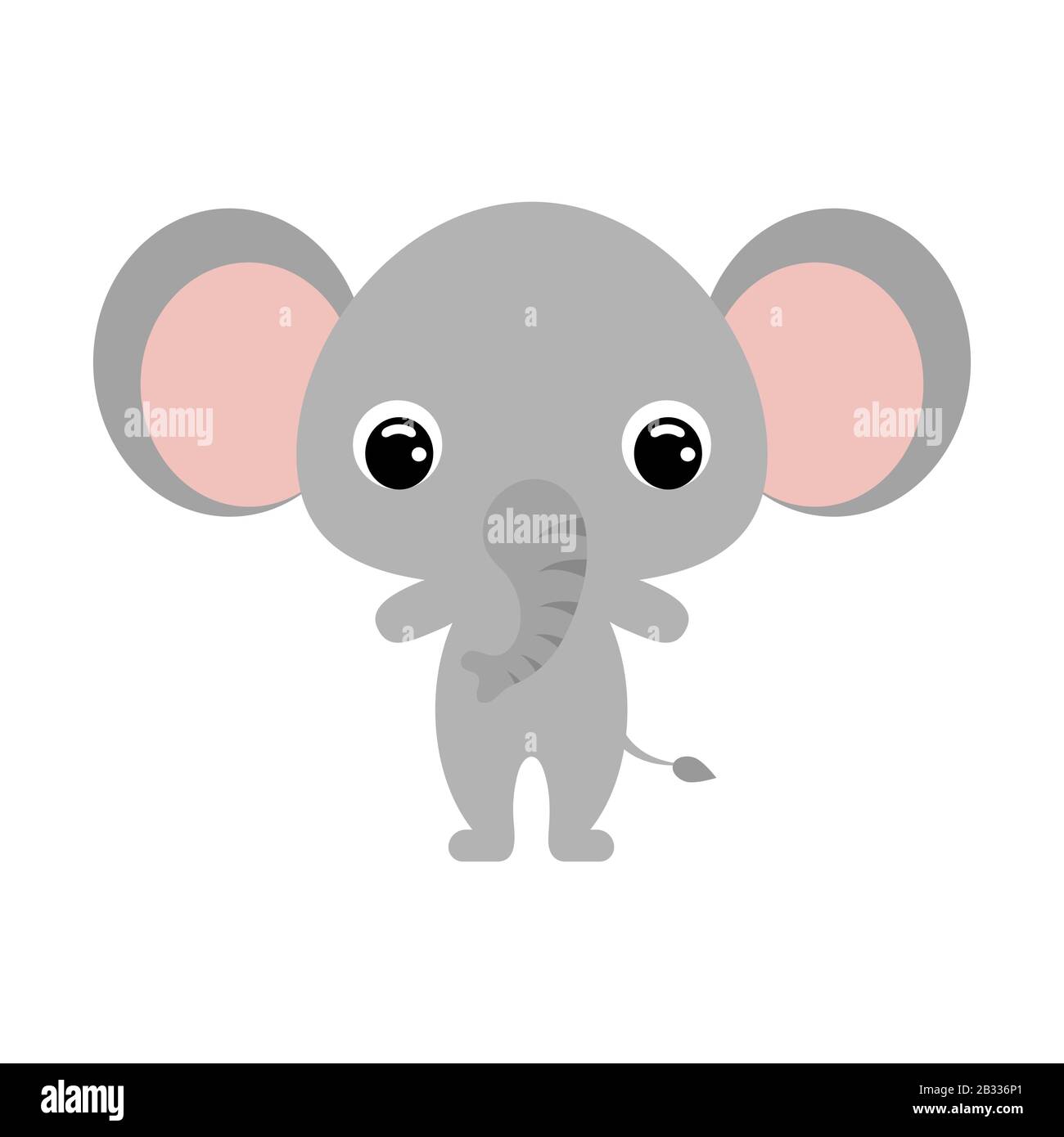 Cute baby elephant. Cartoon character for decoration and design of the ...