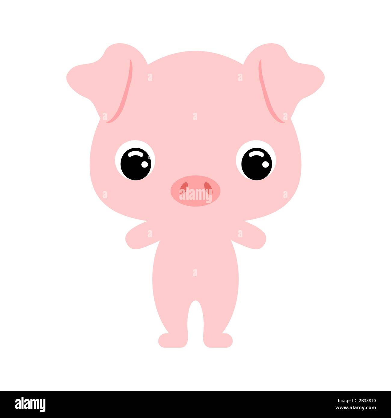 Cute baby pig. Cartoon character for decoration and design of the album ...