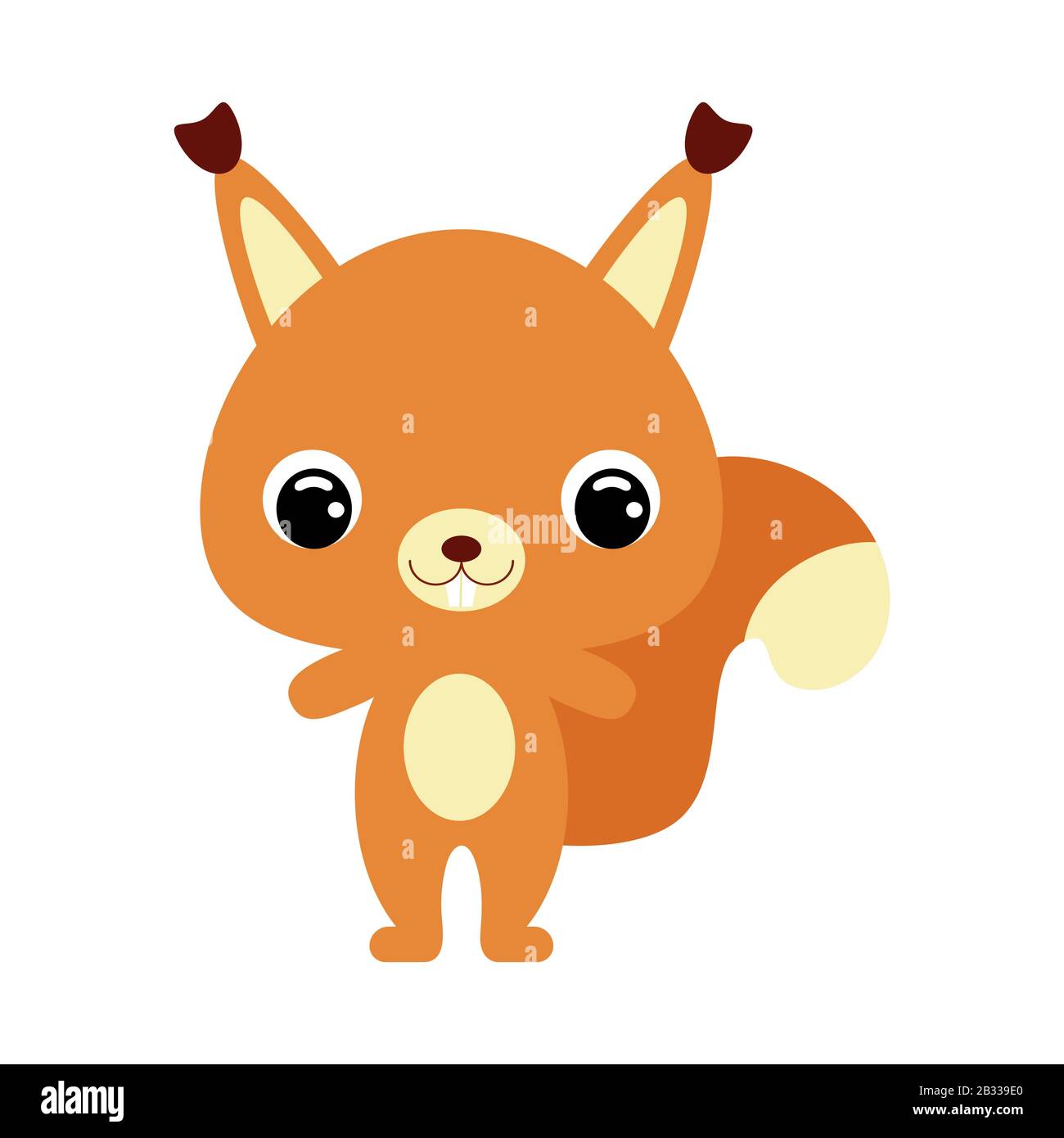 Cute baby squirrel. Cartoon character for decoration and design of the ...