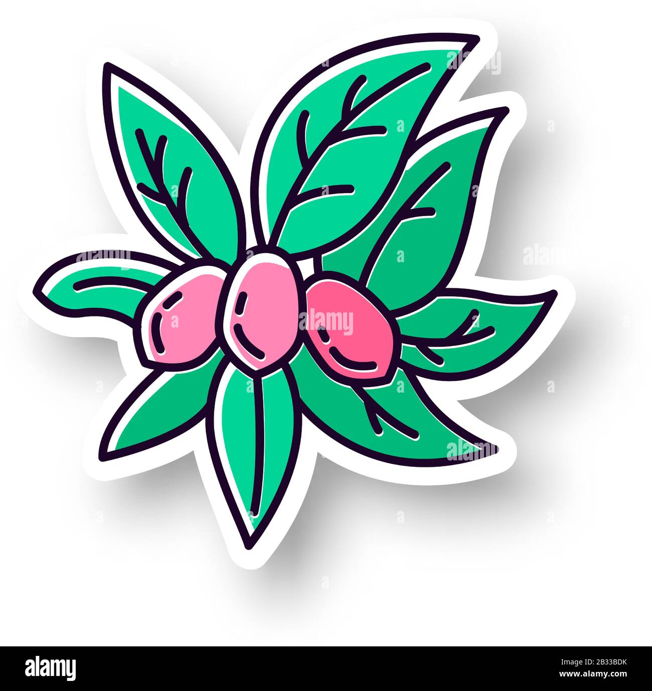 Fruit production color icon Cut Out Stock Images & Pictures - Alamy