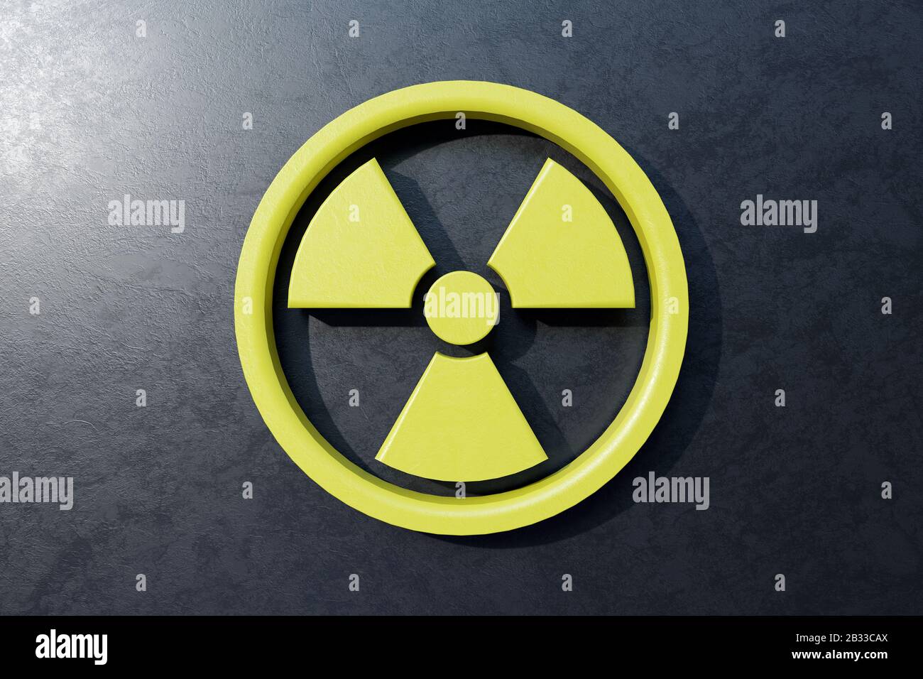 3d rendering of a dangerous nuclear symbol Stock Photo - Alamy
