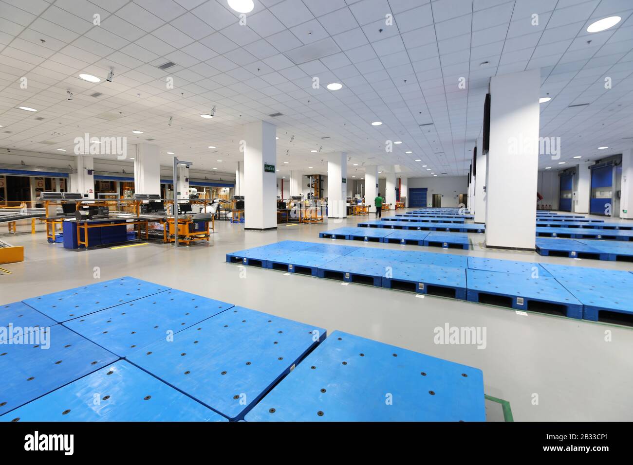 BEIJING, CHINA - JUNE 03, 2019: Modern automation of warehouse ...