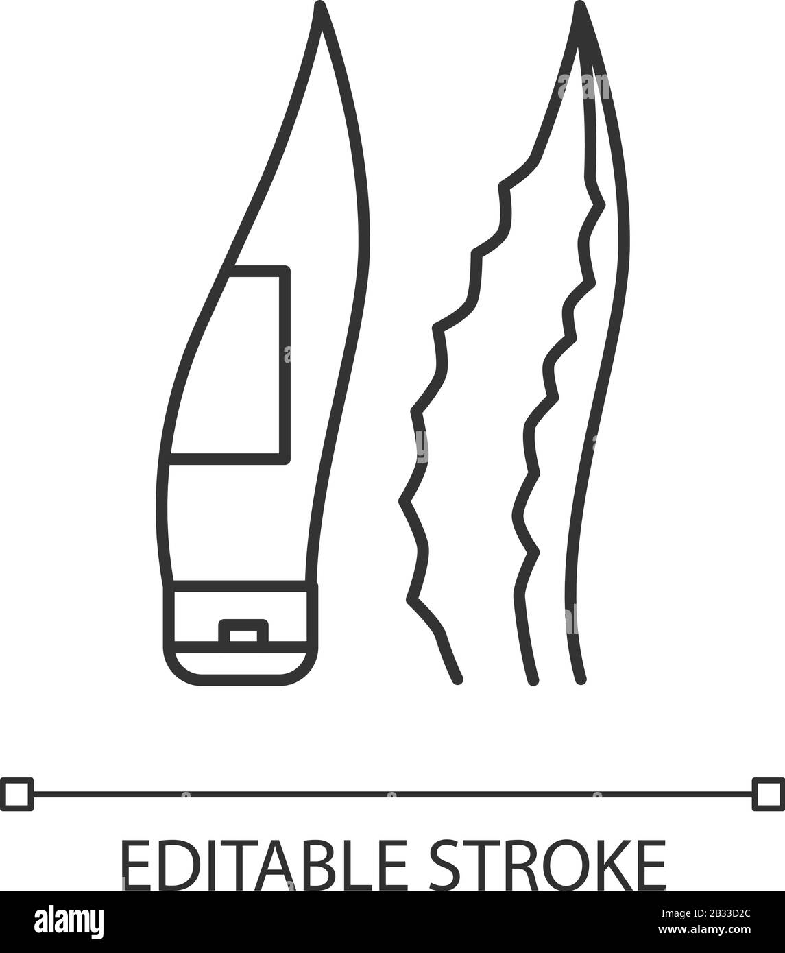 Gel package pixel perfect linear icon. Organic lotion. Leaf shaped tube ...