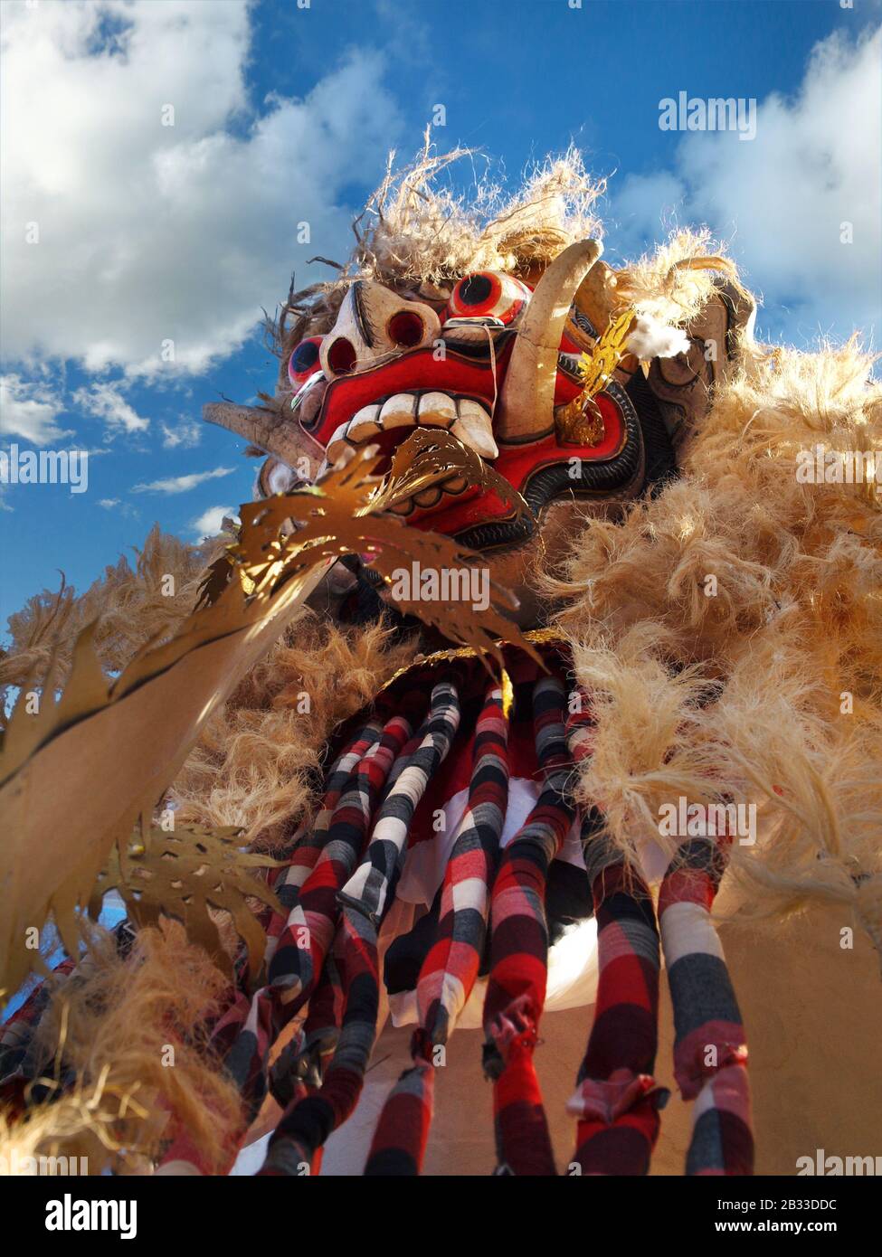 Ogoh ogoh, traditional mask-statue of bad spirit,during nyepi carnival ...