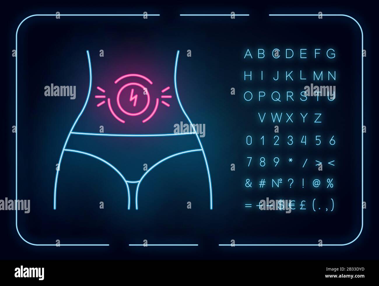 Stomach spasm Stock Vector Images - Alamy