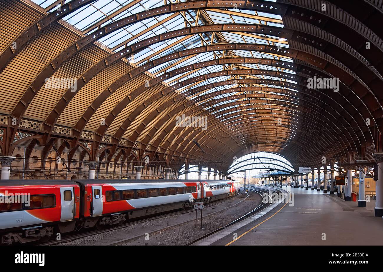 York train station in Yorkshire, England Stock Photo - Alamy