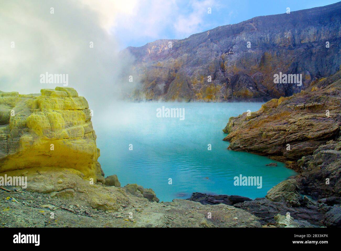 KAWAH IJEN VOLCANO IN JAVA ISLAND-INDONESIA Stock Photo - Alamy