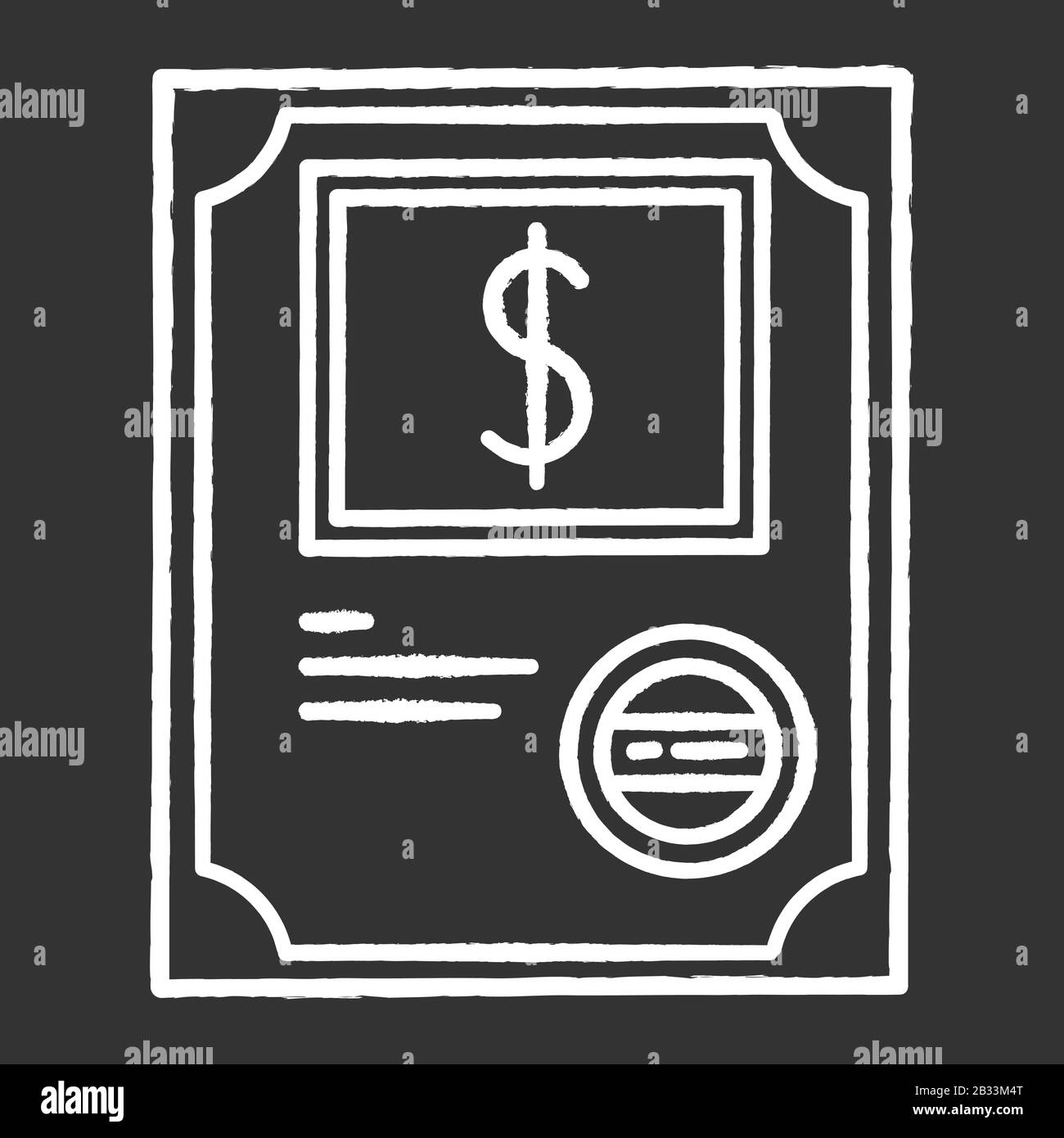 Stock Certificate Icon