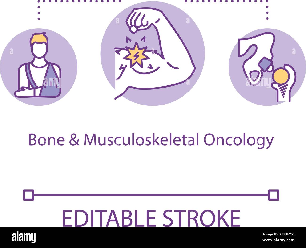 Bone cancer cell Stock Vector Images - Alamy