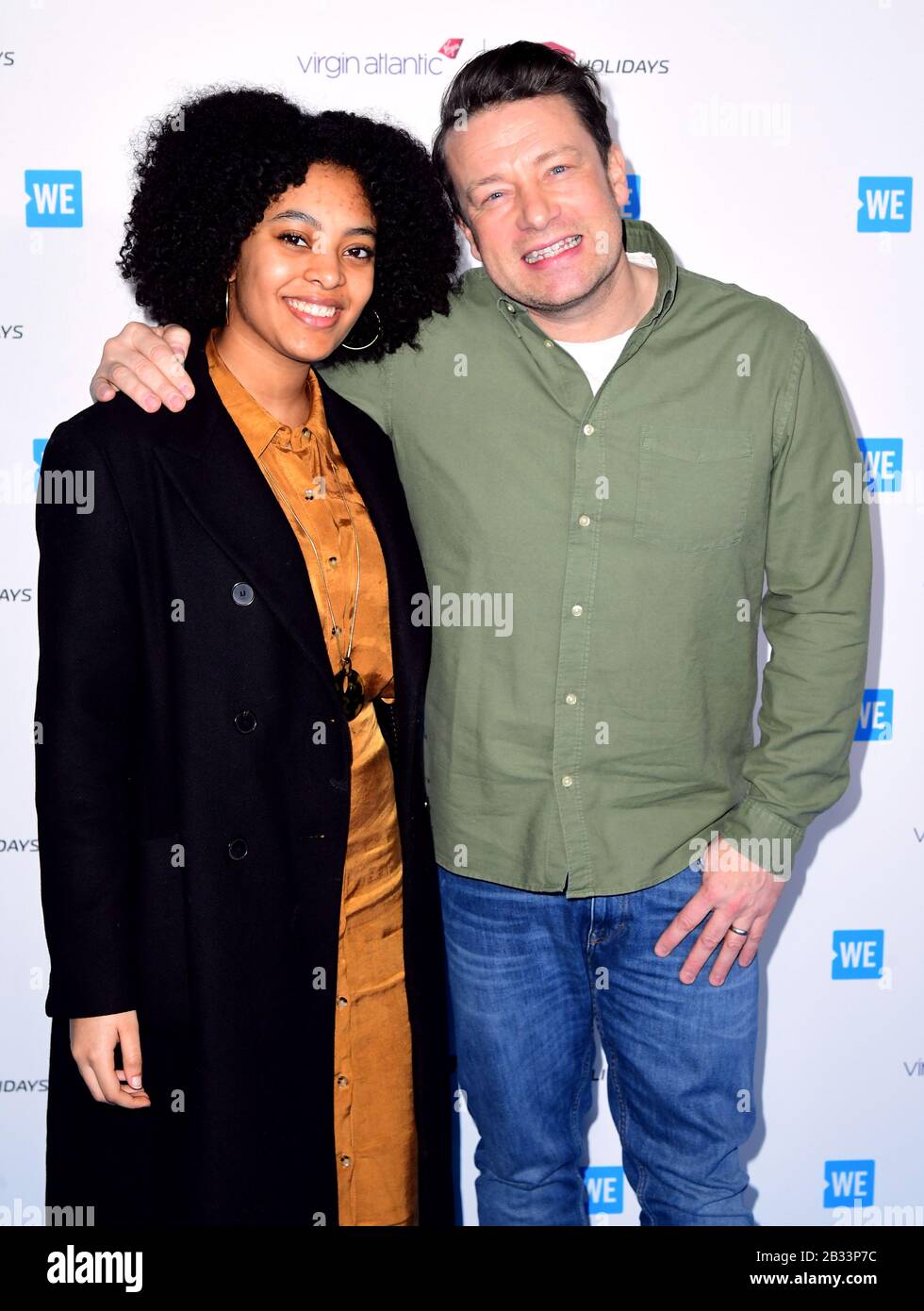Jamie Oliver and guest attending the WE Day UK charity event and ...