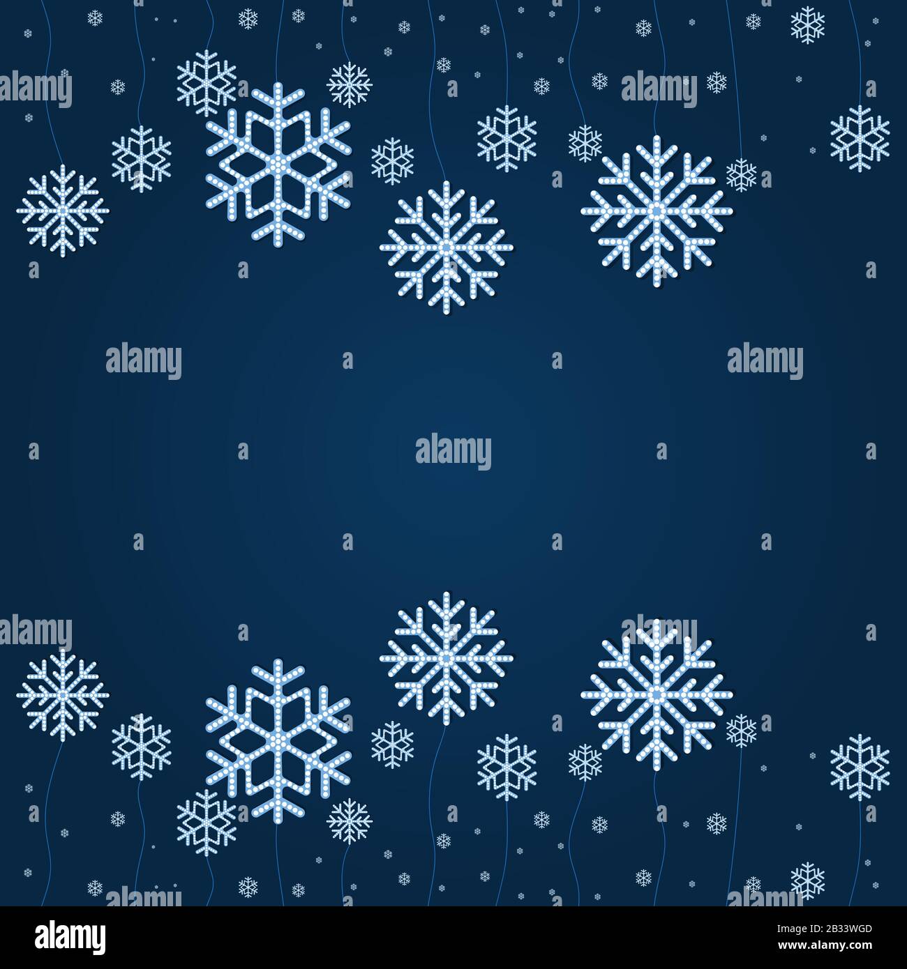 Falling Snowflakes Vector