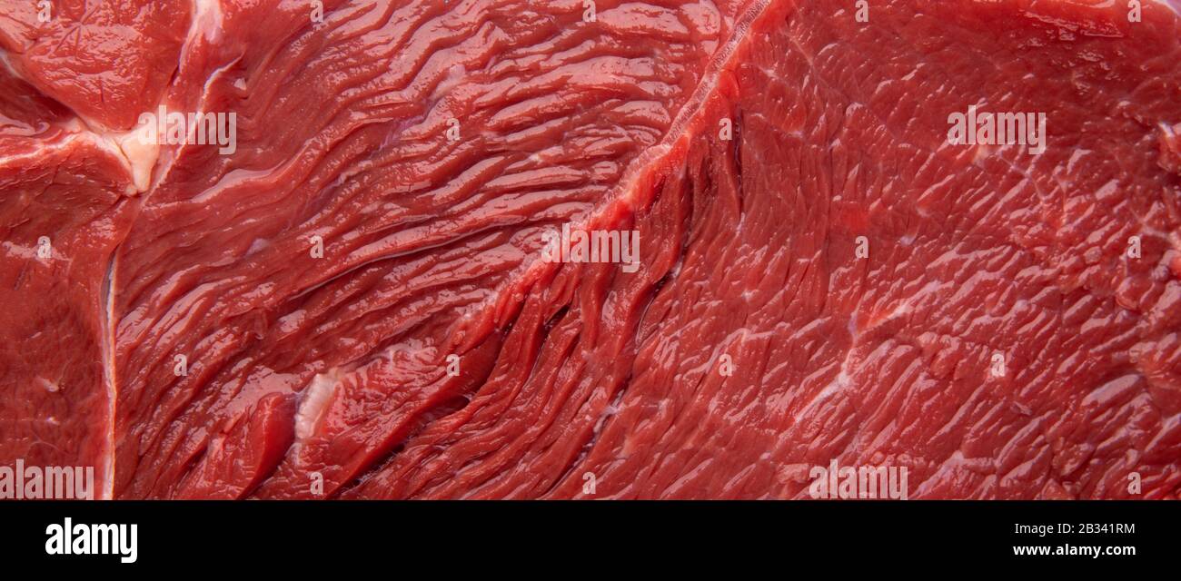 Fiber texture of meat close up, panorama Stock Photo - Alamy