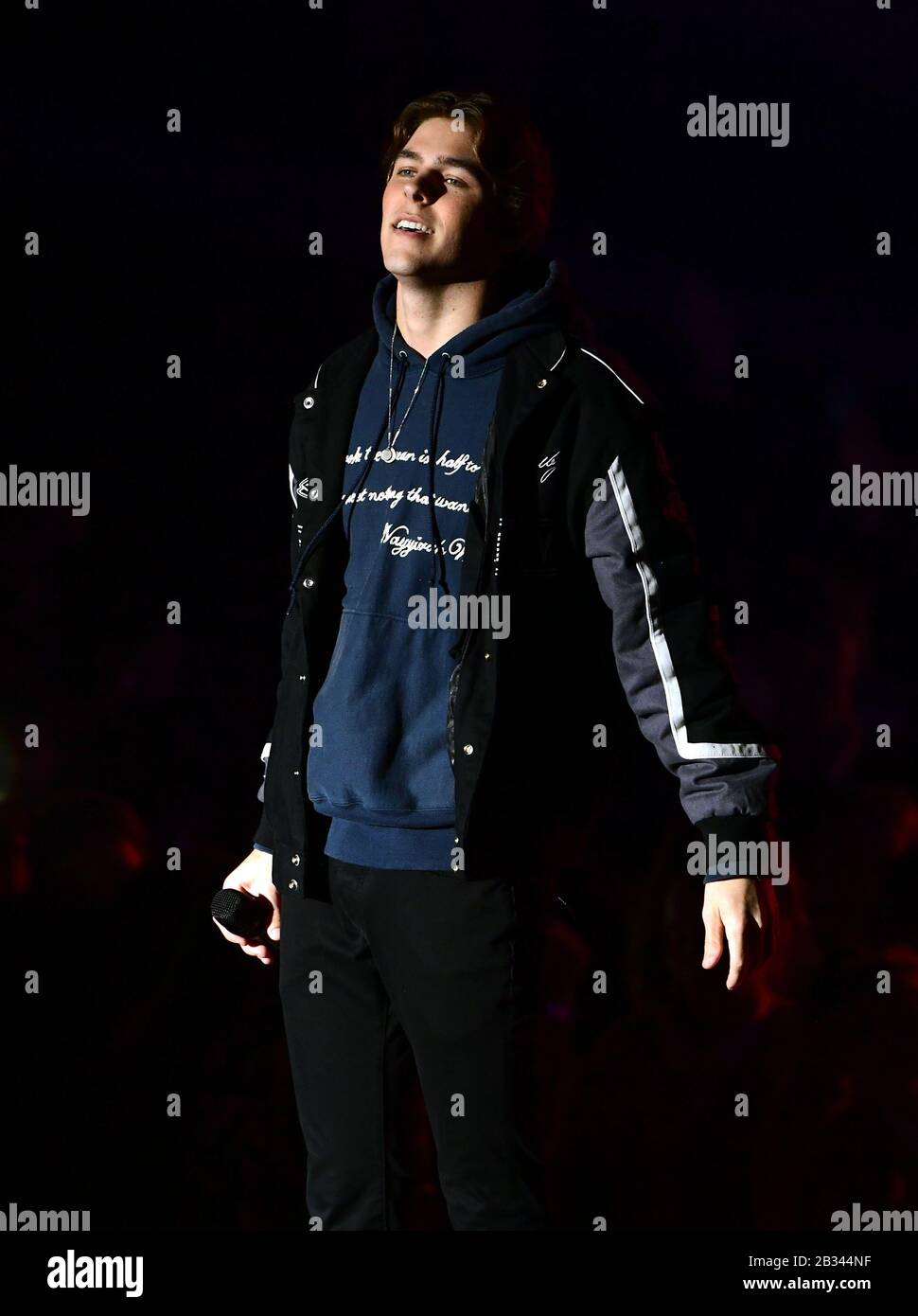 Gunnar Gehl performs on stage at the WE Day UK charity event and ...