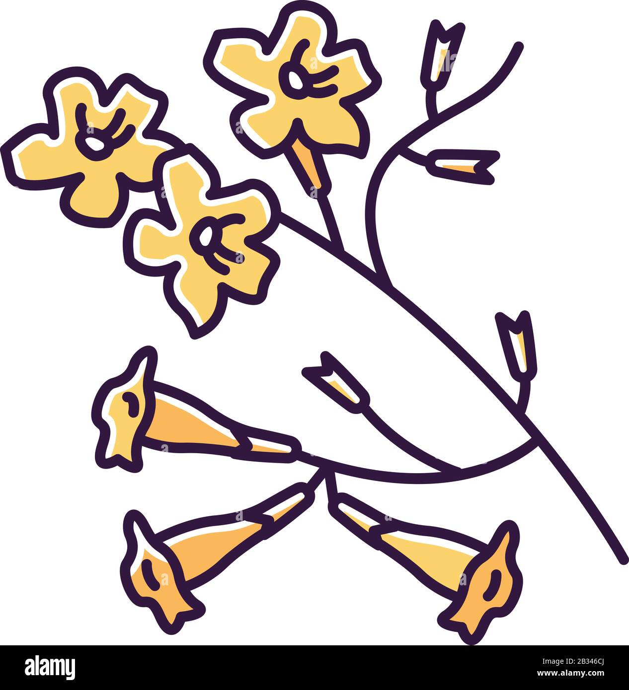 Yellow ipe tree Stock Vector Images - Alamy