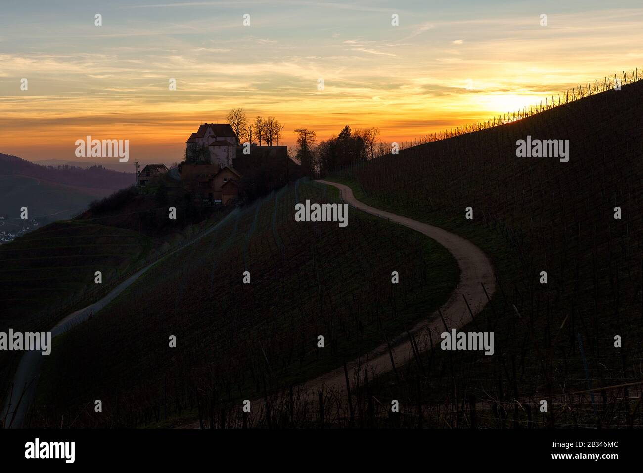The Stauffenberg castle in Durbach in the black forest area in germany ...