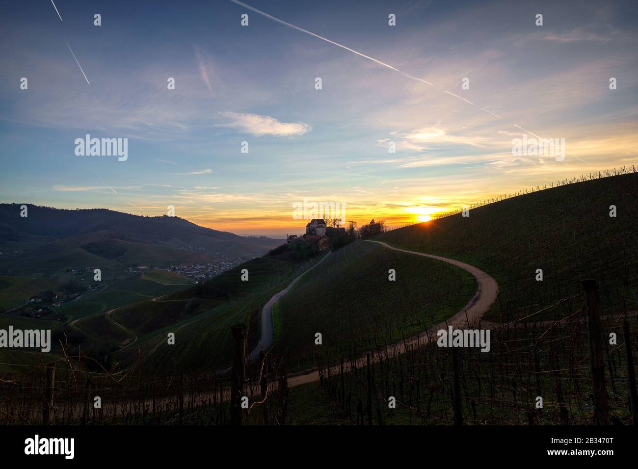 The Stauffenberg castle in Durbach in the black forest area in germany ...