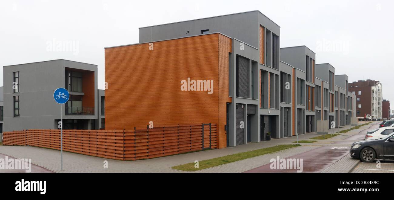 VILNIUS, LITHUANIA - FEBRUARY 01, 2020: The new modern standard modular ...