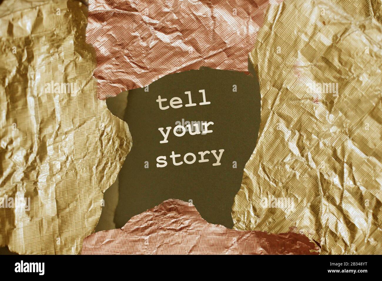 Torn Bronze And Golden Foil With Appearing Words Tell Your Story Business Marketing Coaching torn-bronze-and-golden-foil-with-appearing-words-tell-your-story-business-marketing-coaching