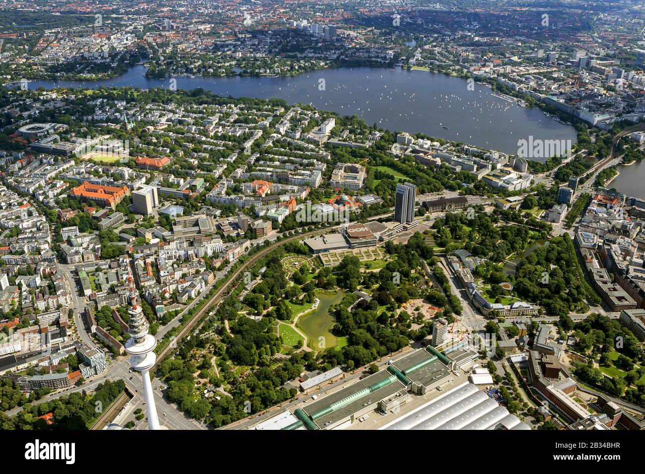 Alster lakes hamburg hi-res stock photography and images - Alamy