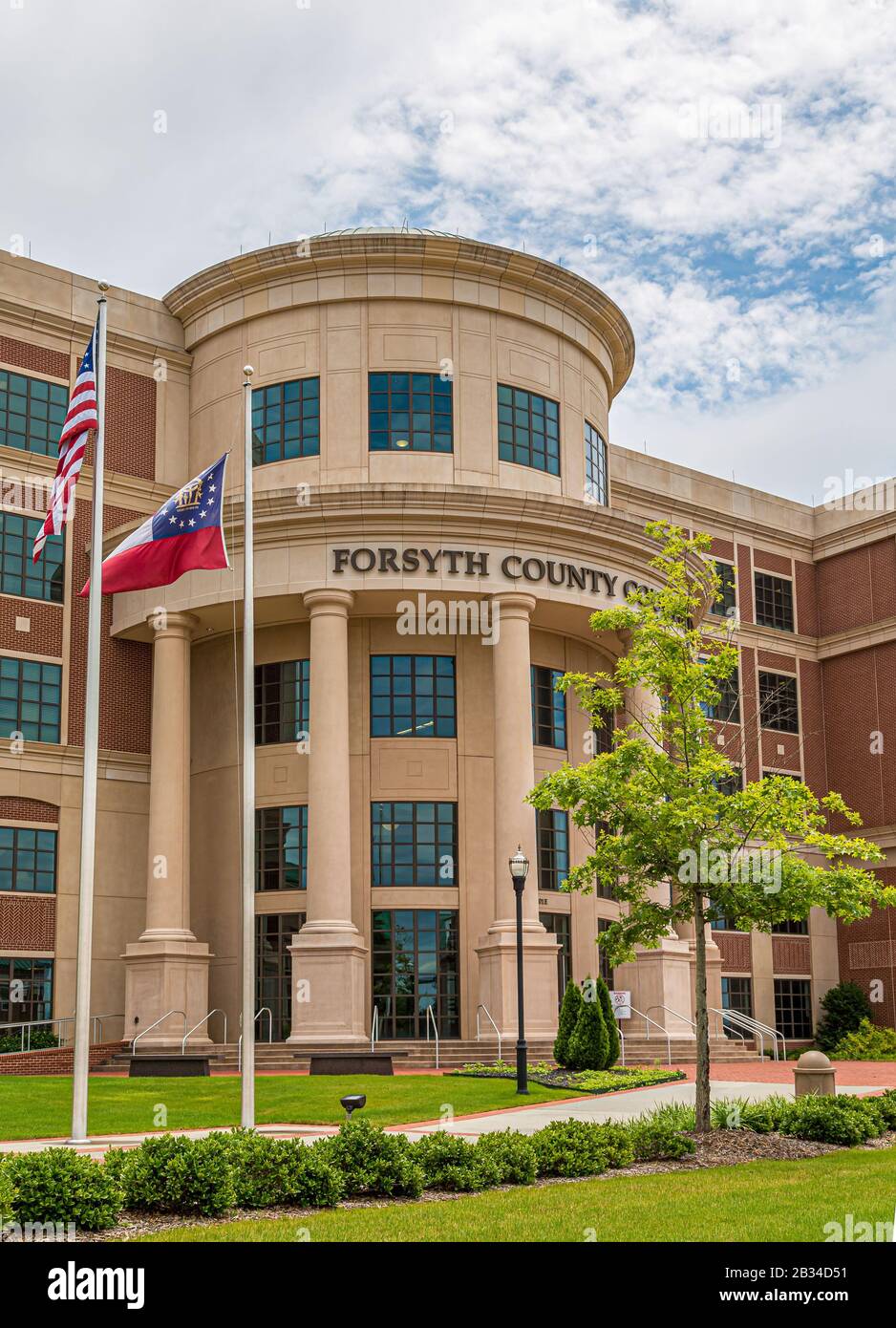 Forsyth County Courthouse Stock Photo - Alamy
