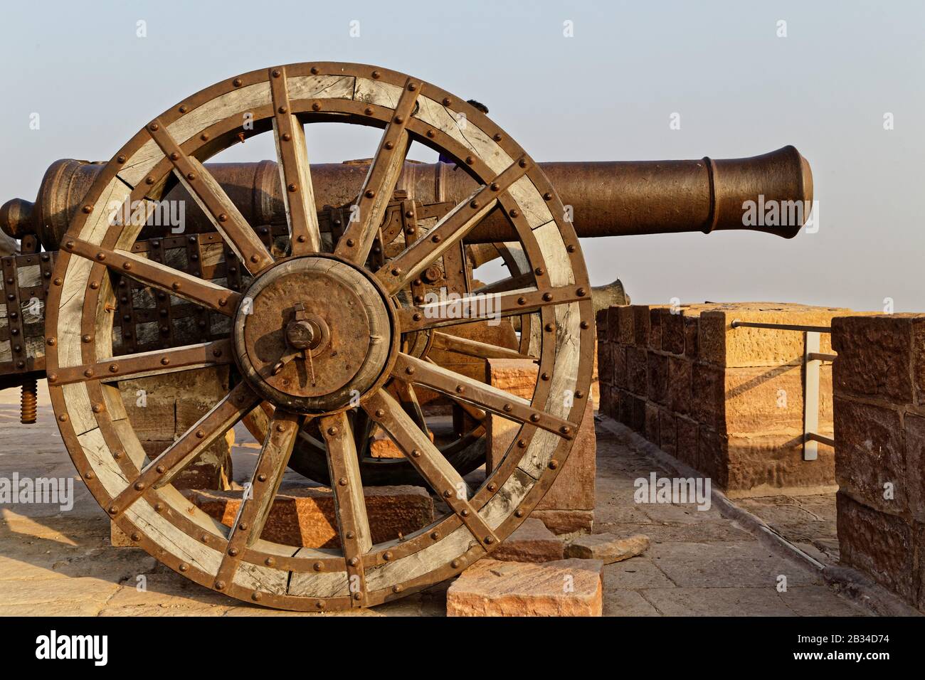 Jodhpur, Rajasthan, india. 18th Jan, 2014. Mehrangarh Fort cannon, one ...