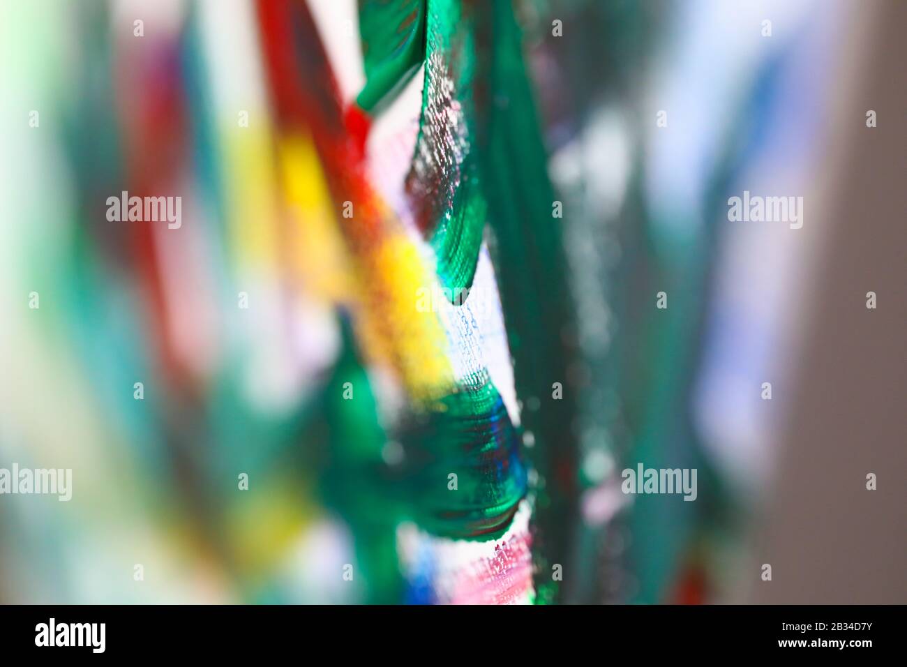 Talented artists colourful drawing Stock Photo - Alamy