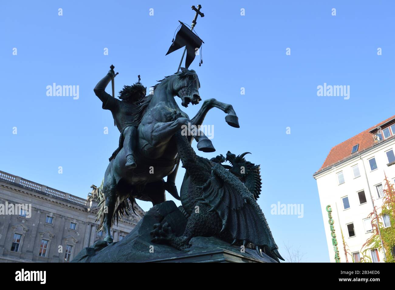 St. George Statue, Berlin Stock Photo - Alamy