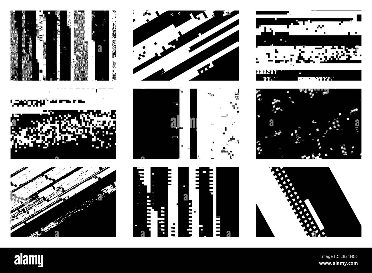 Glitch noise overlay Cut Out Stock Images & Pictures - Alamy