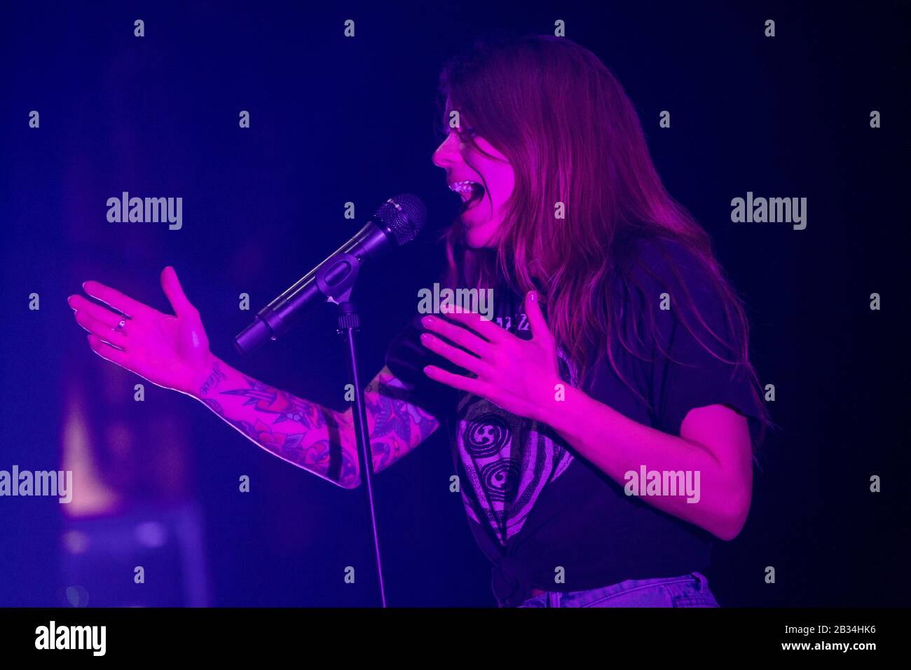 Manchester, UK. 3rd March, 2020. Singer-songwriter Donna Missal ...