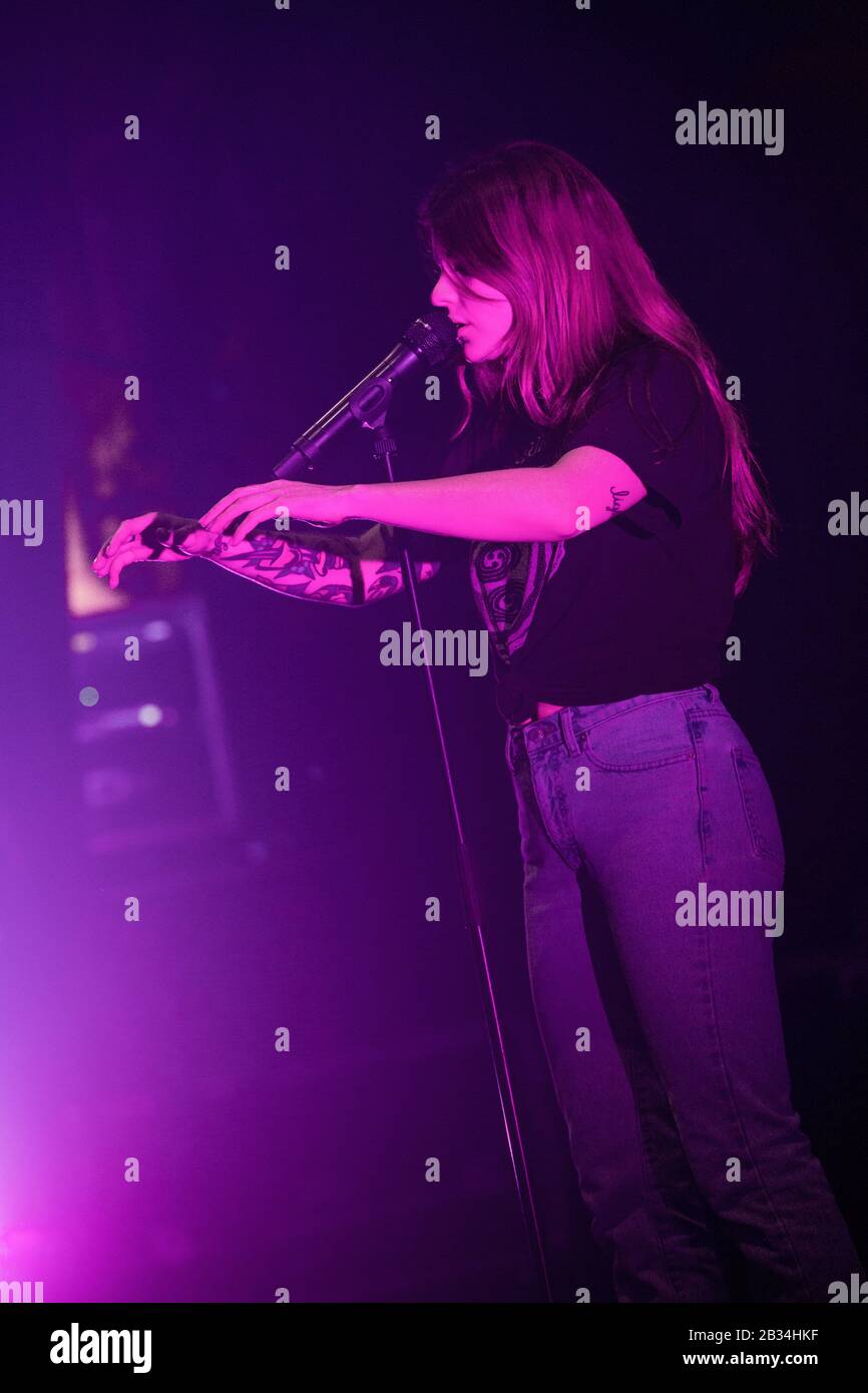 Manchester, UK. 3rd March, 2020. Singer-songwriter Donna Missal ...