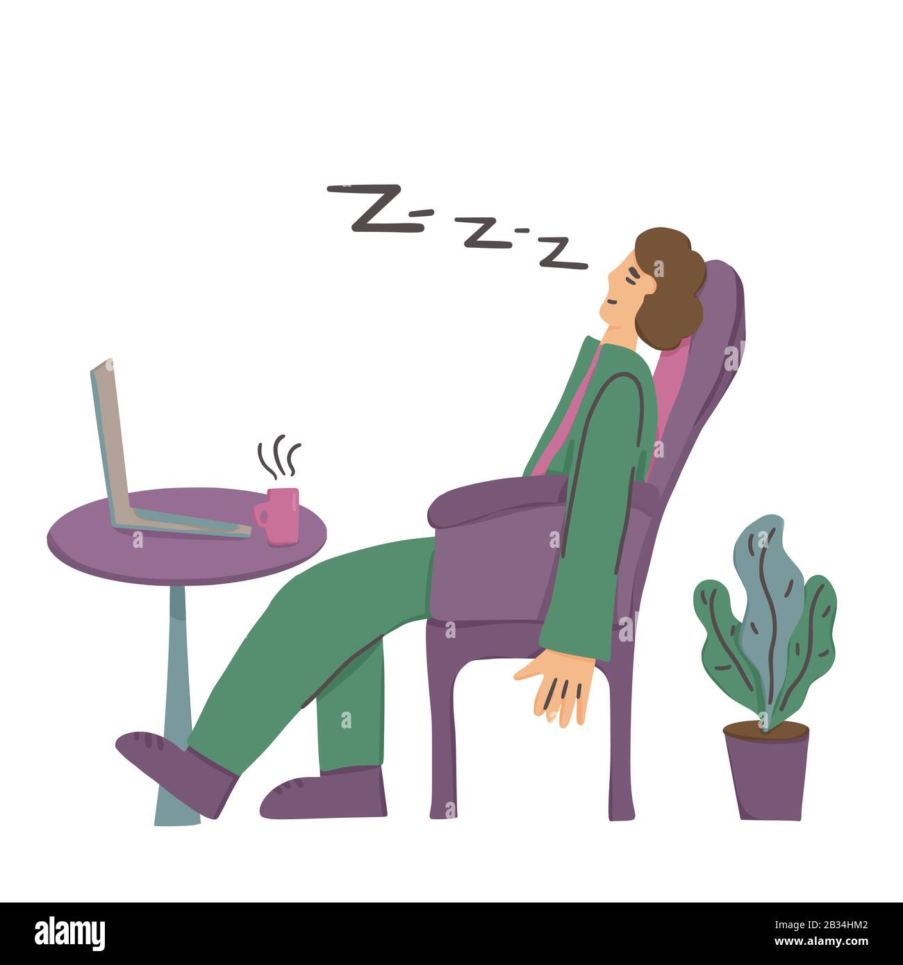 Meditation chair home Stock Vector Images - Alamy