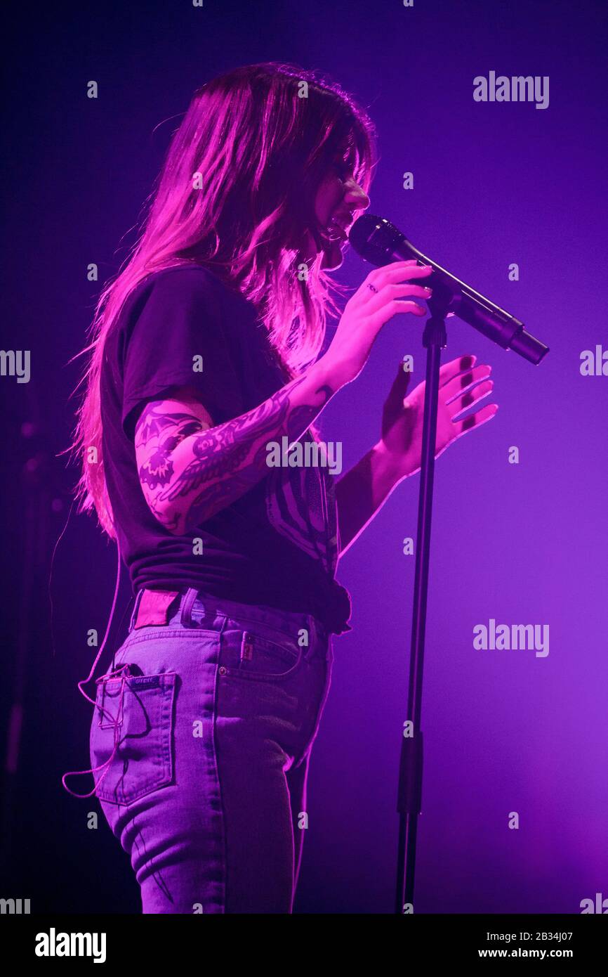 Manchester, UK. 3rd March, 2020. Singer-songwriter Donna Missal ...