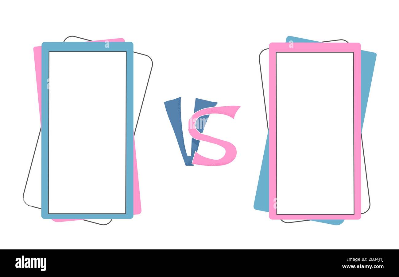 Versus sign with copy space. VS screen. Decorative battle cover with ...